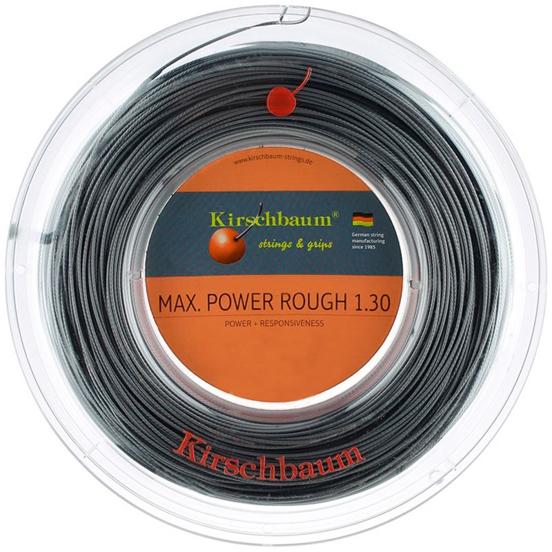 Kirschbaum Max Power Rough 1.30 Tennis String Reel Grey