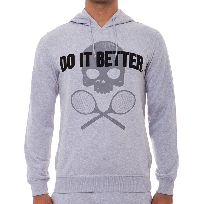 Hydrogen Do It Better Men's Tennis Hoodie Grey