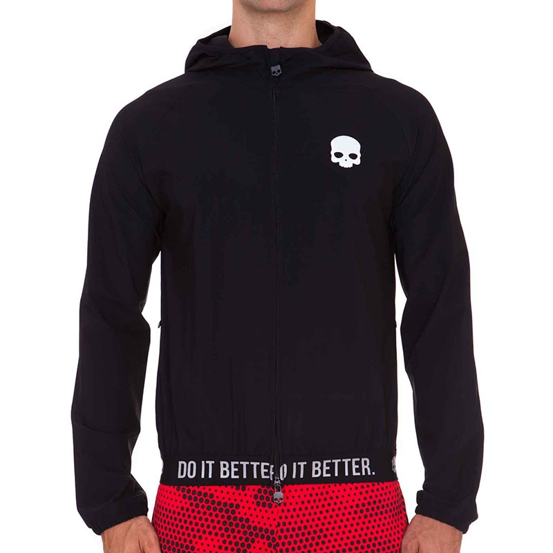 Hydrogen Tech Skull Men's Tennis Hoodie Black