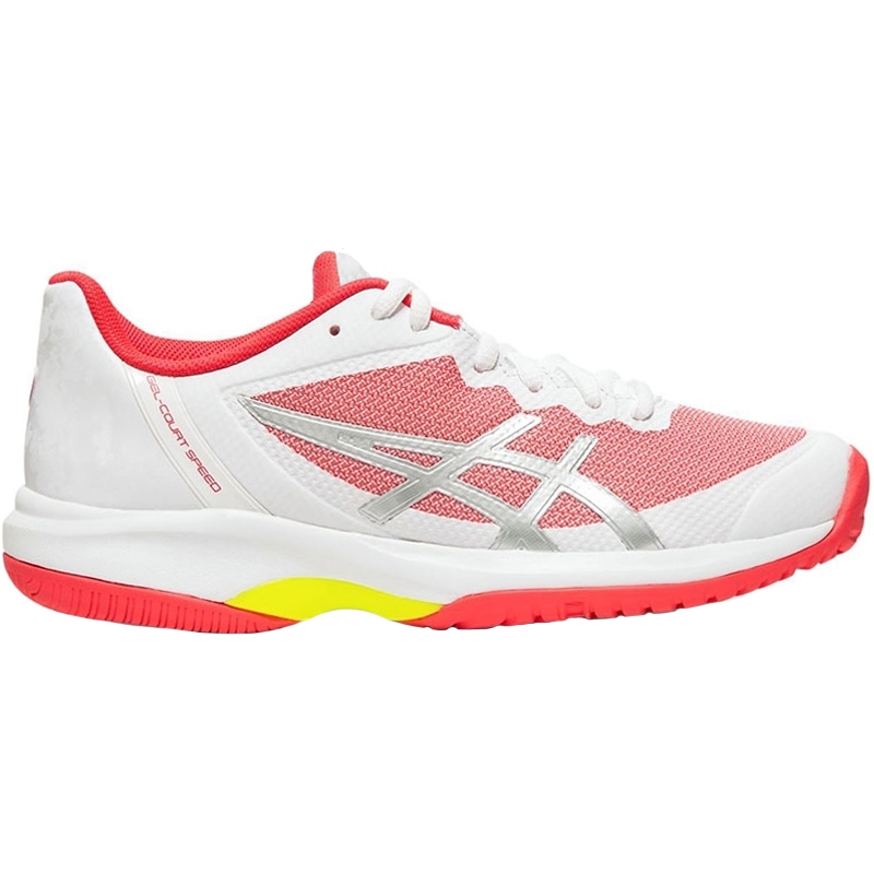 Asics Gel Court Speed Womens Tennis Shoe White Pink