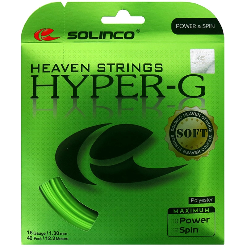 Solinco Hyper-G 16L Soft Tennis String Set Green