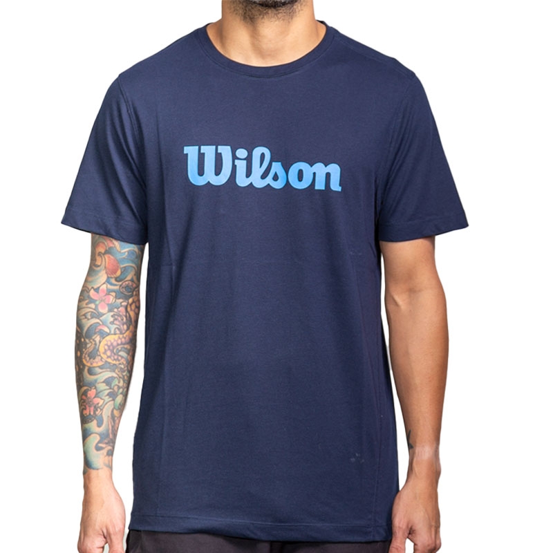 Wilson Graphic Men's Tennis Tee Navy