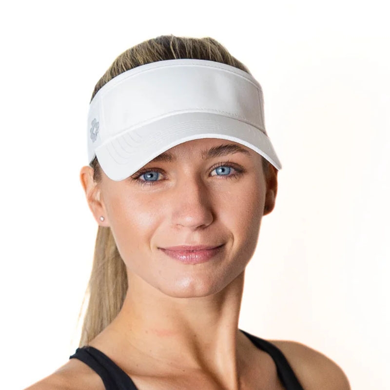 Vimhue Rounded Womens Tennis Visor White