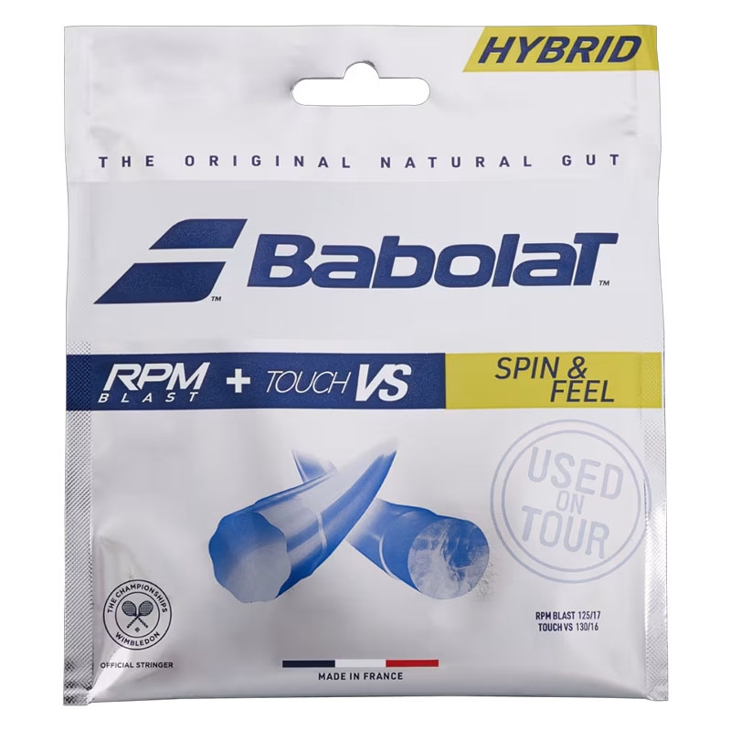 Babolat RPM Blast 17 + Touch VS 16 150 Tennis String Set Black