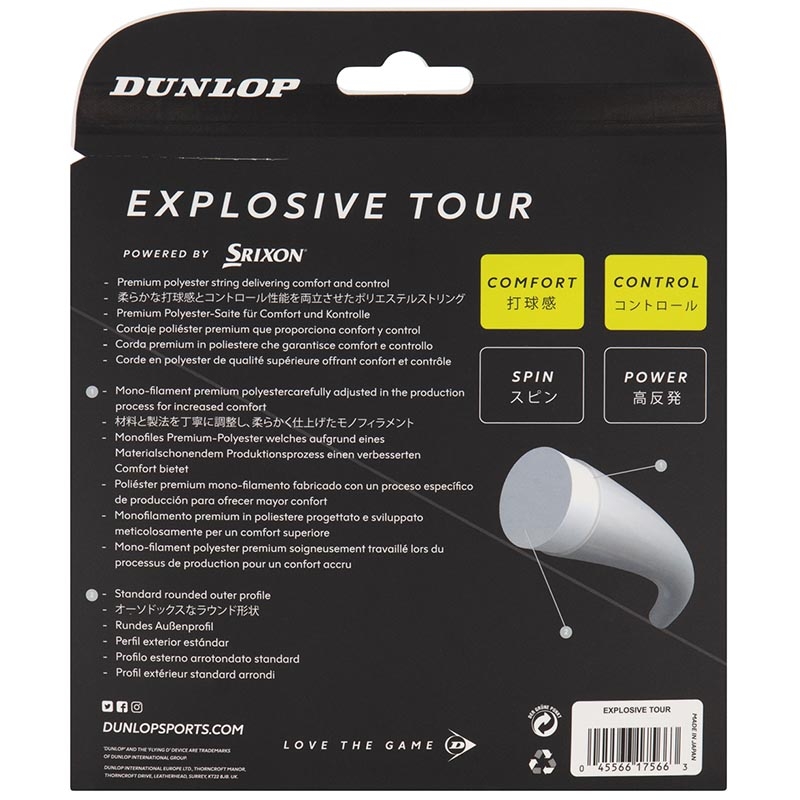 Dunlop Explosive Tour 17 Tennis String Set Silver