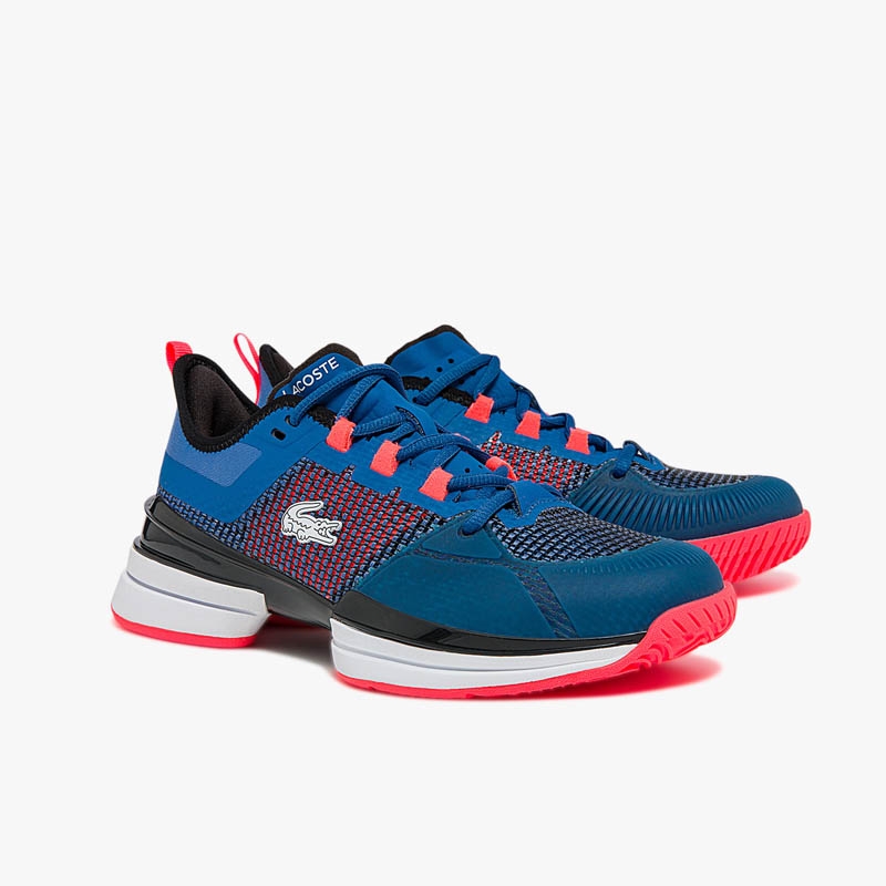Lacoste A.G.L.T. Ultra Women's Tennis Shoe Blue/white