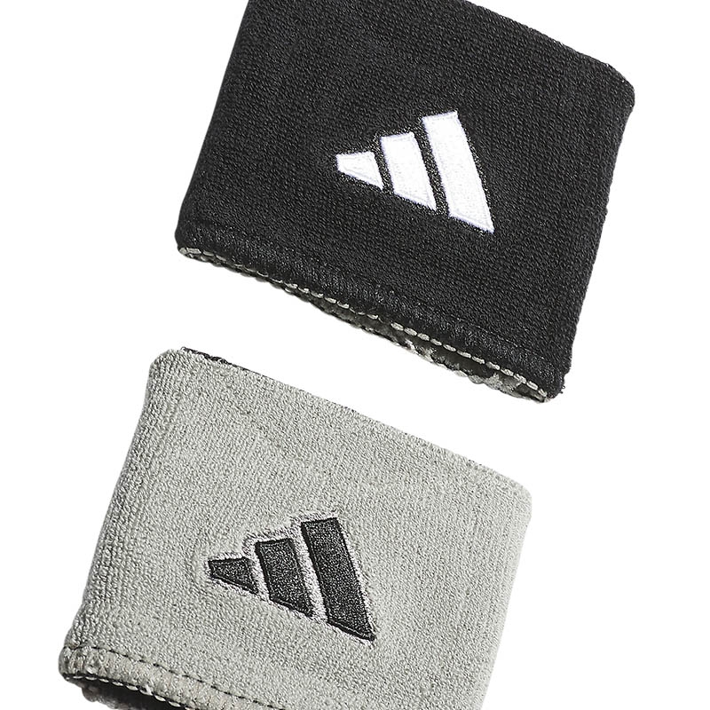 Adidas Small Reversible Tennis Wristband Black/aluminum