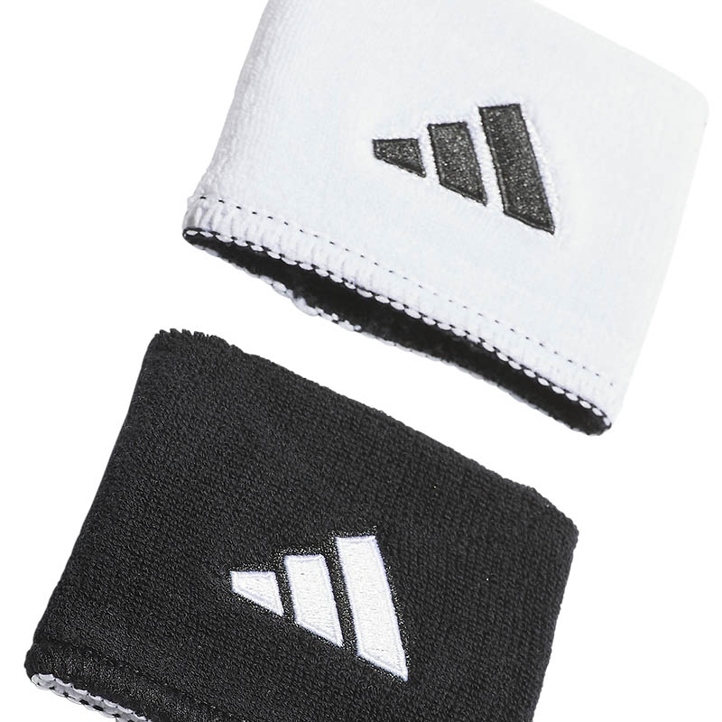 Adidas Small Reversible Tennis Wristband White/black