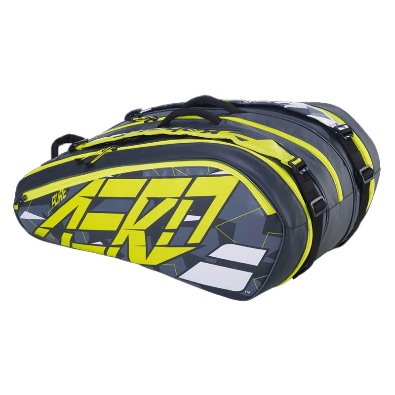 Babolat Pure Aero 12 Pack Tennis Bag Grey/yellow