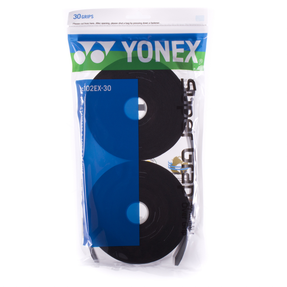 Yonex Super Grap Overgrip 30 Pack Black