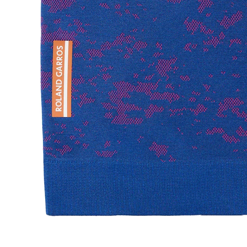 Lacoste Roland Garros Players On-Court Men's Tennis Polo Blue/pink