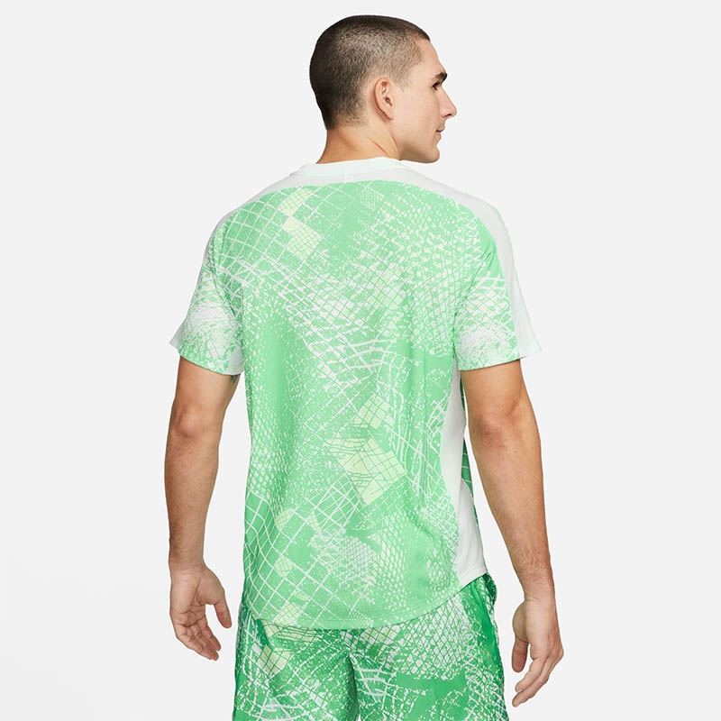 Nike Victory Print Men's Tennis Crew Green