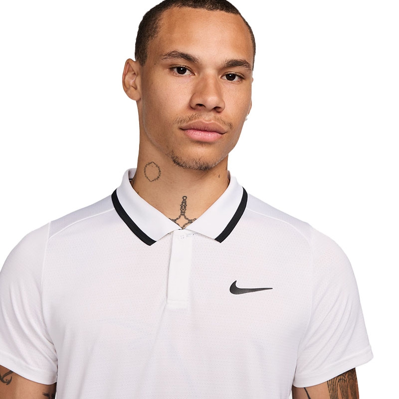 Nike Court Advantage Men's Tennis Polo White/black