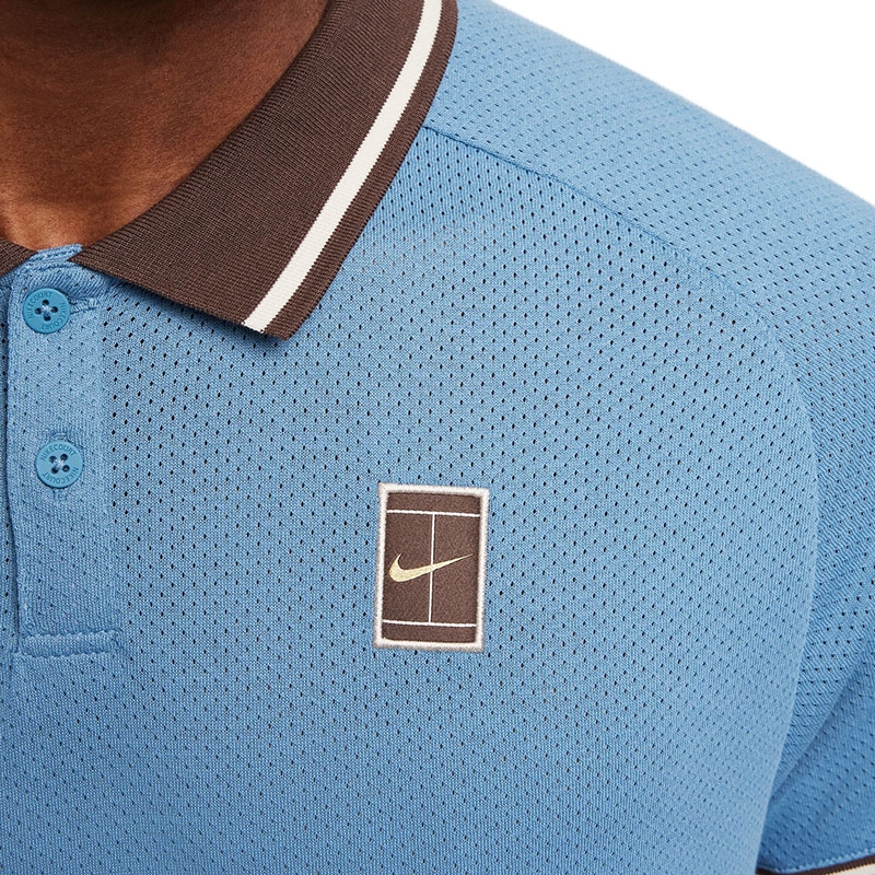 Nike Court Heritage Men's Tennis Polo Aegeanstorm