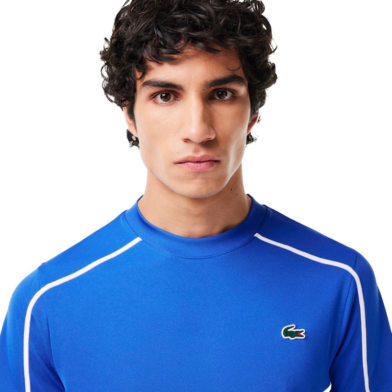 Lacoste Player On Court Men's Tennis Crew Blue