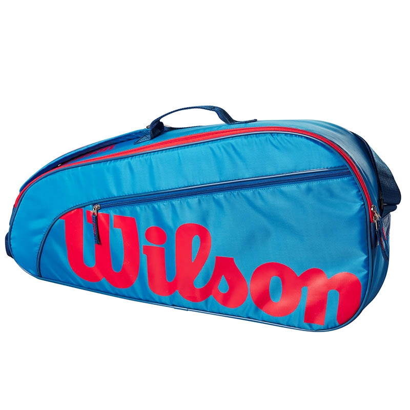 Wilson Junior 3 Pack Tennis Bag Blue/orange