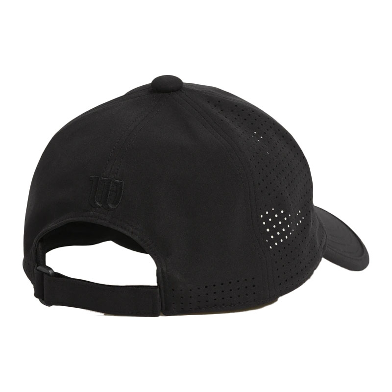 Wilson Laser-Cut Performance Tennis Hat Black