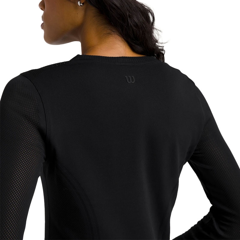 Wilson Pro Seamless Long Sleeve Women's Tennis Top Black