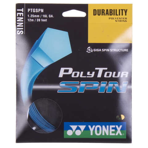 Yonex Poly Tour Spin 125 Tennis String Set Blue